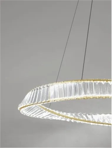 Závěsné LED svítidlo NOVA LUCE AURELIA 43W 3500K 9333062 stmívatelné Triac