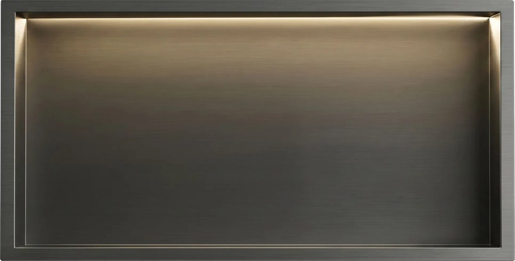 Rea Rea, koupelnová LED nika, 30x60cm, grafitová, REA-08563