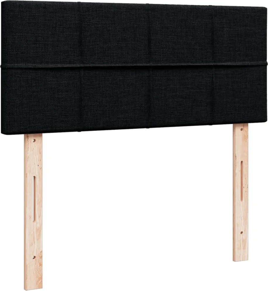 Box spring postel s matrací černá 120x190 cm textil 3288129