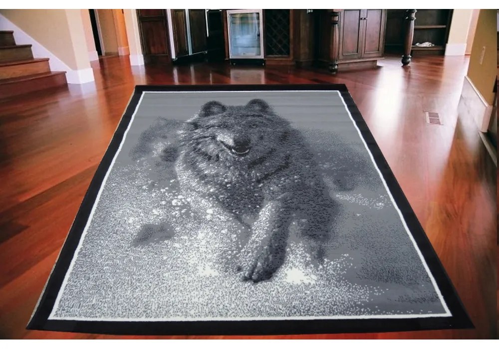 Kusový koberec PP Husky šedý, Velikosti 120x170cm