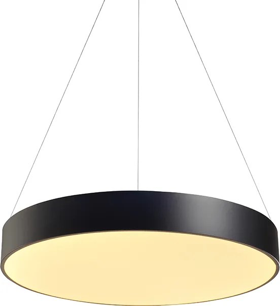 ACA DECOR LED stropní závěsné svítidlo OPTIMUS 60W/230V/3000K/4800Lm/120°/IP20, kruhové černé