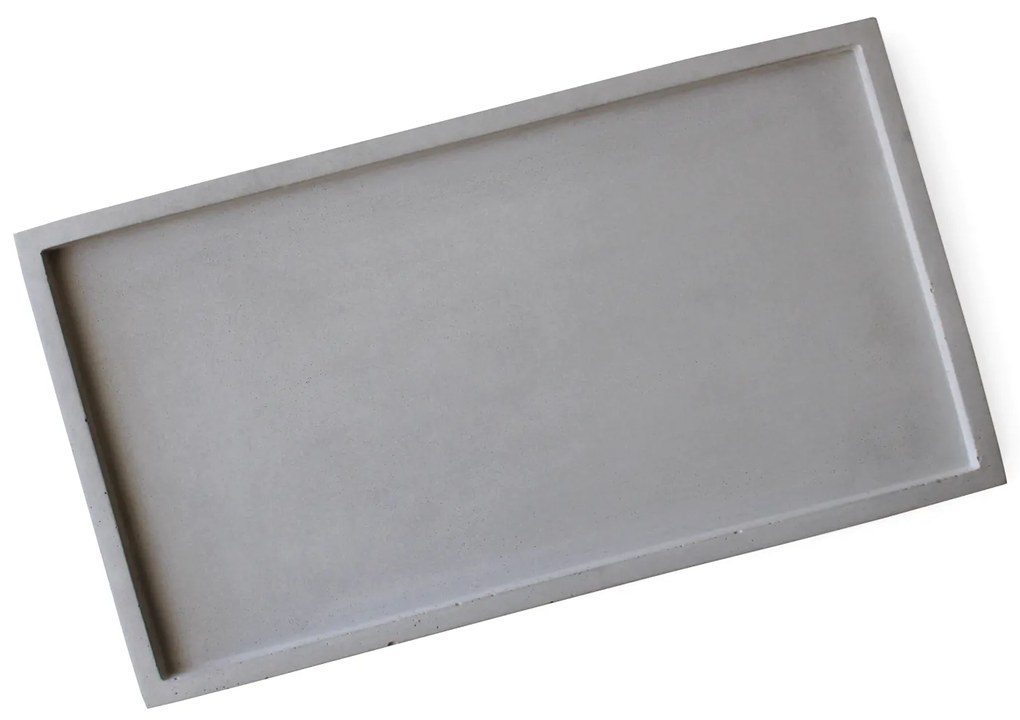 da Vinci - betonový tác – šedá, M 20 x 34 cm