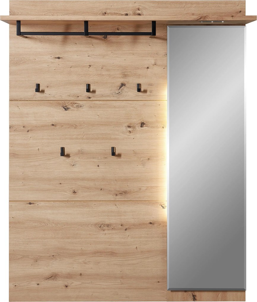 XXXLutz ŠATNÍ PANEL, dub artisan, 120/153/30 cm Voleo - Šatní panely - 002737035602
