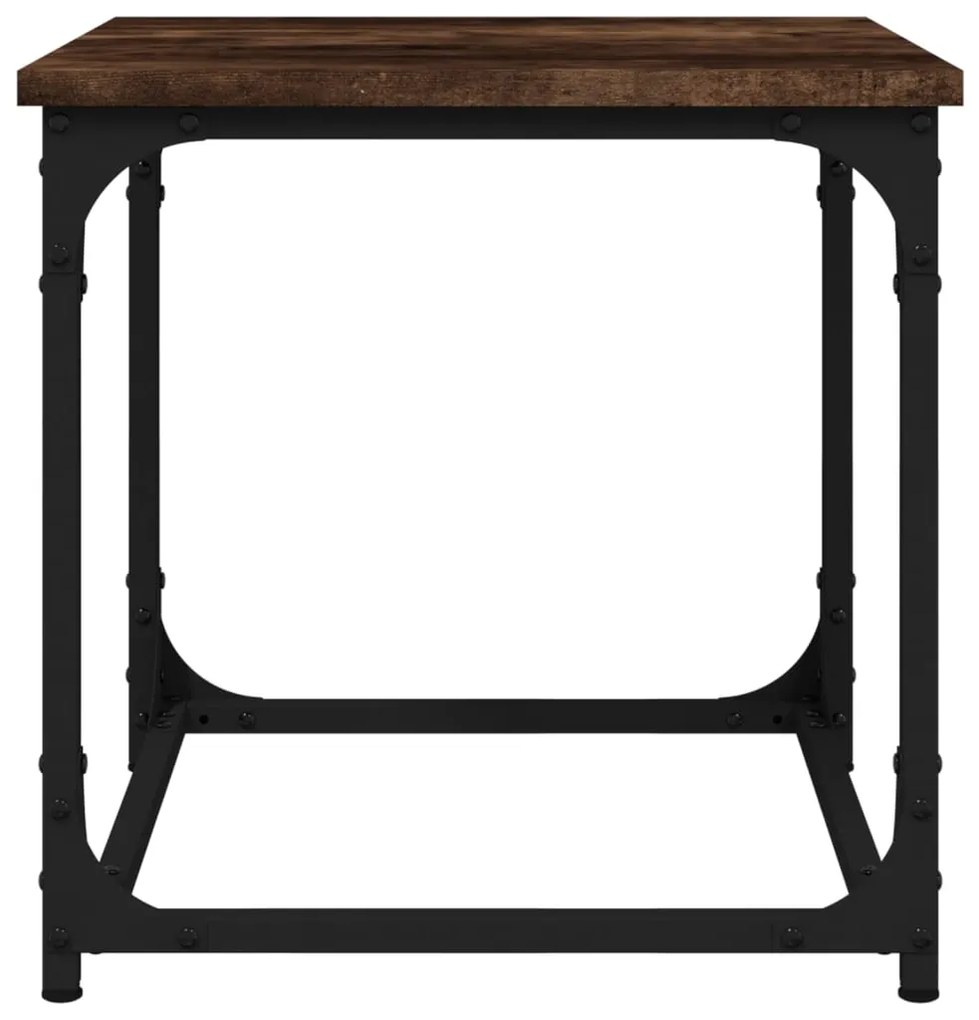 Odkládací stolek kouřový dub 40 x 40 x 40 cm kompozitní dřevo - Default Title