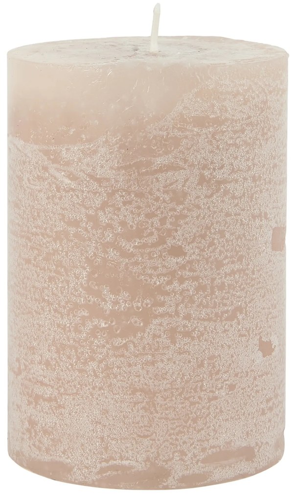 IB LAURSEN Svíčka Rustic Candle Rose 10 cm, béžová barva, vosk