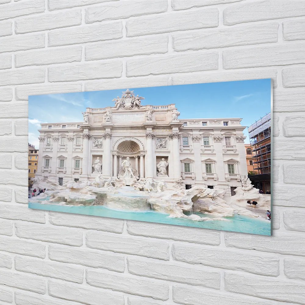 akrylový obraz Katedrála Rome Fountain 125x50 cm