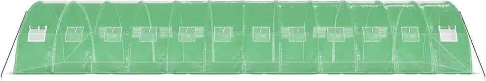 Skleník s ocelovým rámem zelený 48 m² 12 x 4 x 2 m 3188065