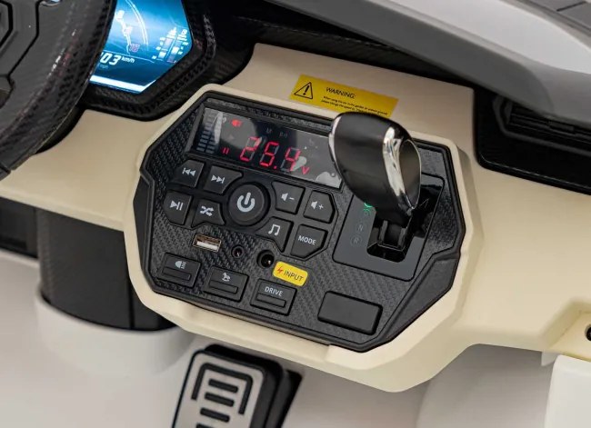Elektrické autíčko Lamborghini SIAN bílé