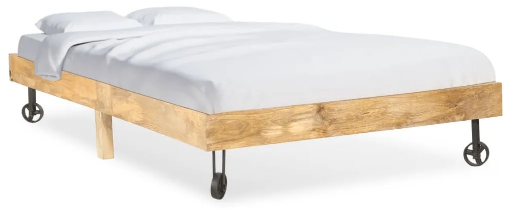 285912 vidaXL Rám postele masivní mangovníkové dřevo 120 x 200 cm