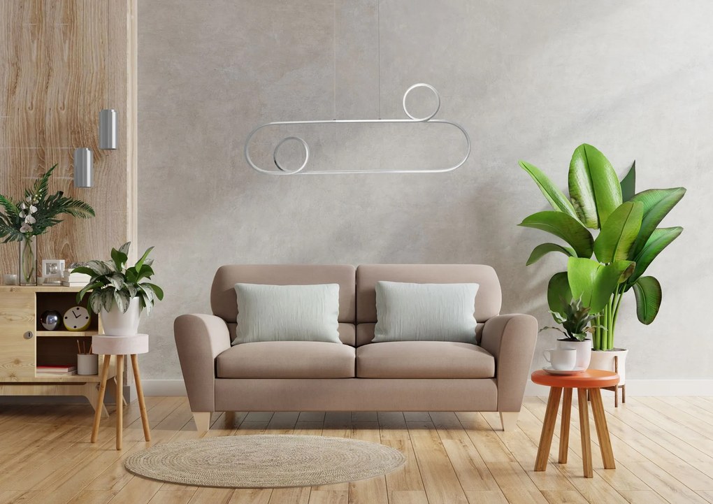 Toolight - LED závěsné svítidlo APP810-CP CHROM, stříbrná, OSW-09663