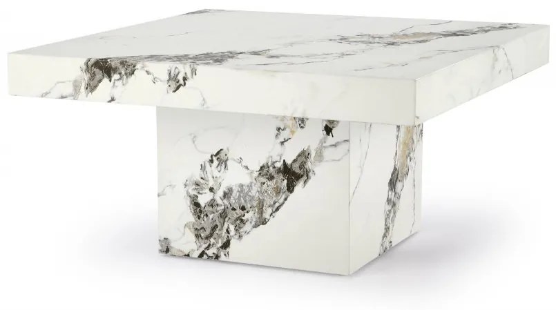 Konferenční stolek- MONOLIT- Bílý mramor