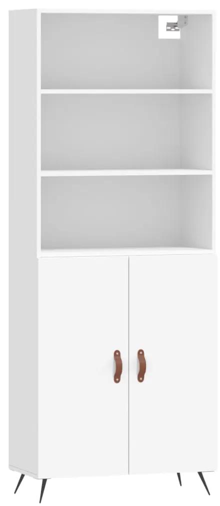 Skříň highboard bílá 69,5 x 34 x 180 cm kompozitní dřevo,  3189221