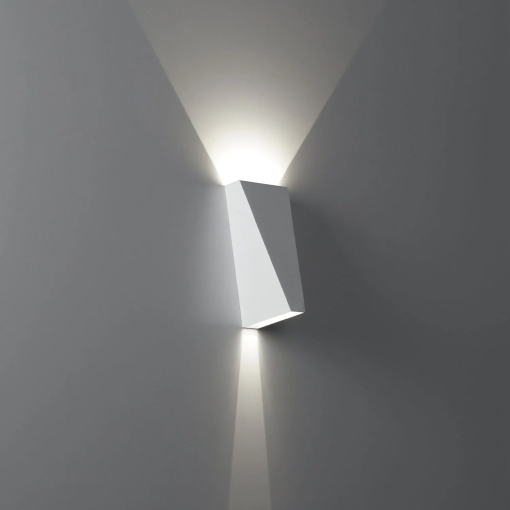 Deltalight 3041702W Topix, bílé nástěnné svítidlo 2x1W LED, výška: 13,5cm