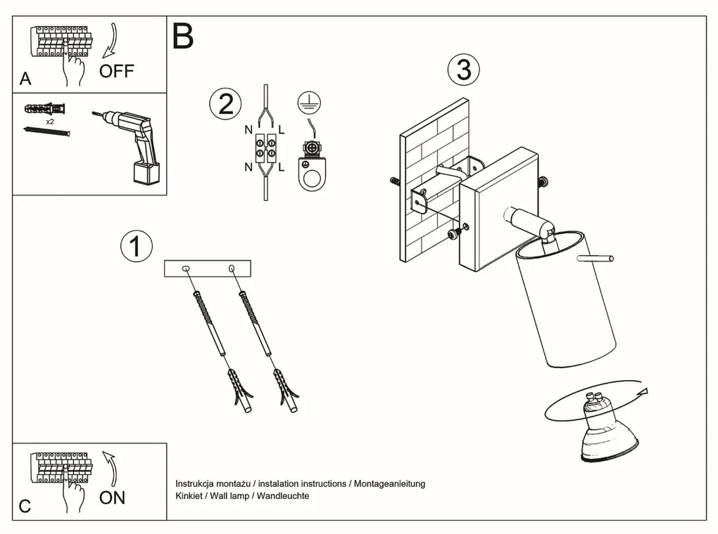 Bodové svítidlo Ring, 1x šedé kovové stínítko, (možnost polohování)