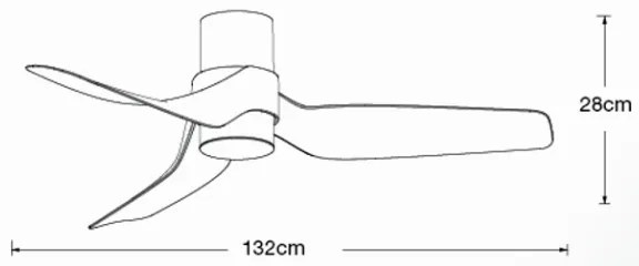 Lucci air 213353 - LED Stmívatelný ventilátor NAUTICA 1xGX53/12W/230V bílá + DO