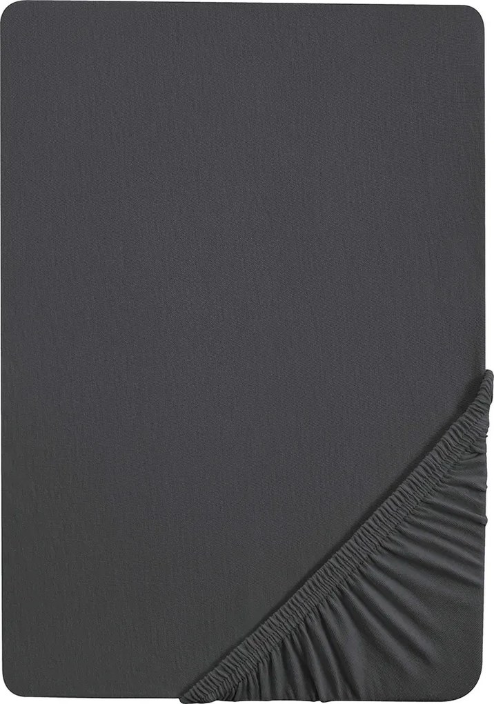 Biberna Napínací prostěradlo žerzej-elastan, výška rohu do 25 cm. (titan, 90-100 x 200 cm)