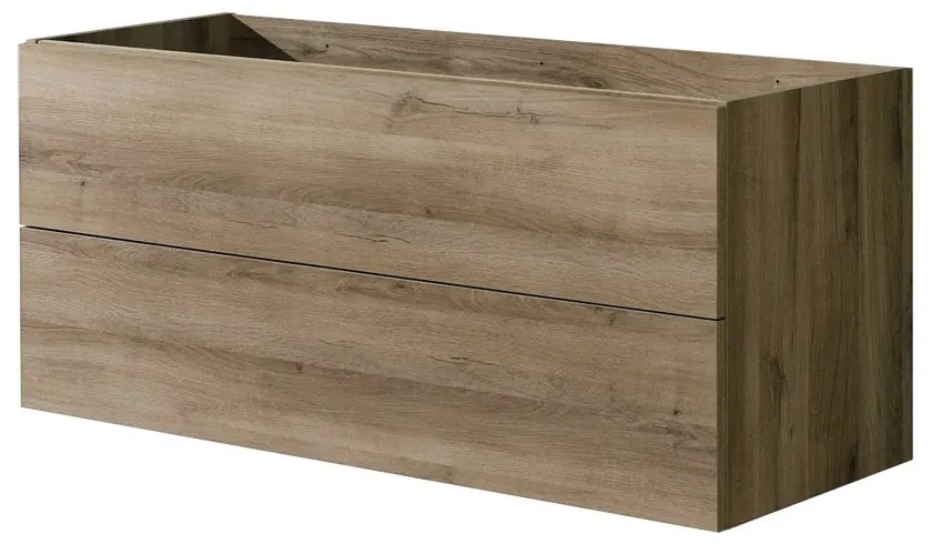 Mereo Mereo, Aira, koupelnová skříňka 121 cm, bílá, dub, šedá, CN743S