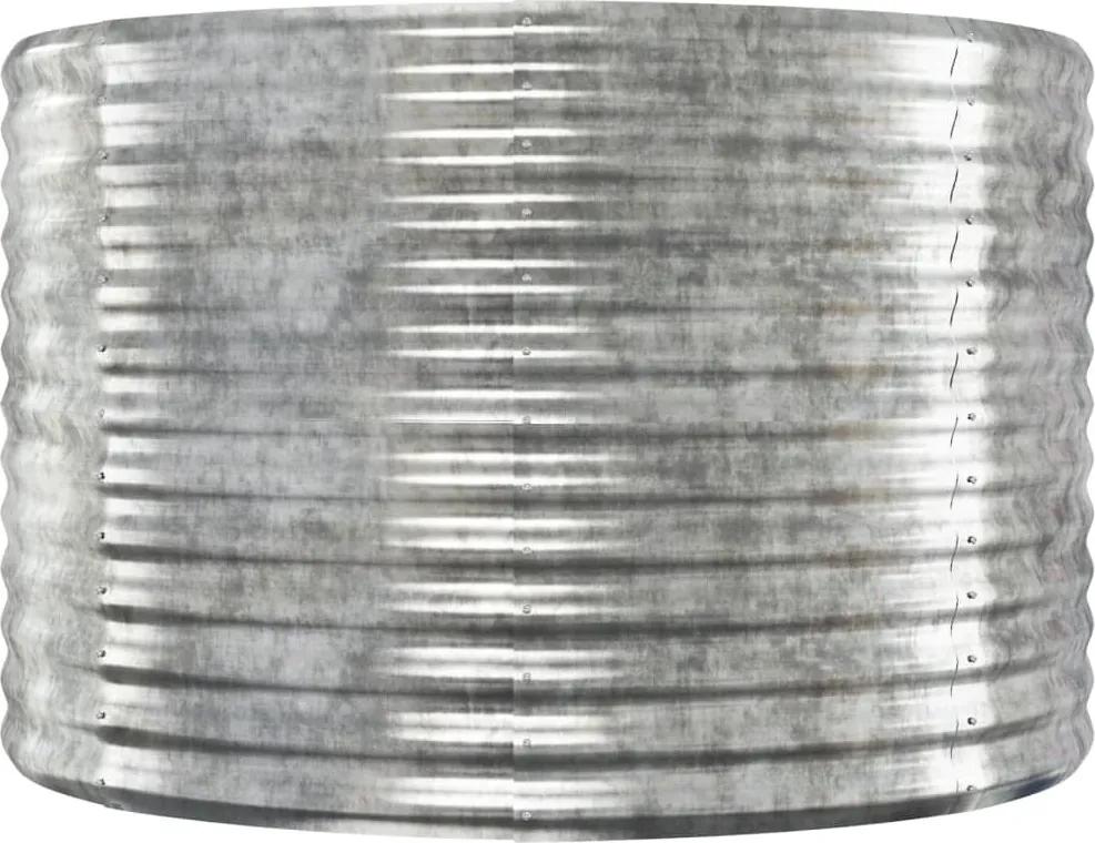 vidaXL Vyvýšený záhon práškově lakovaná ocel 249x100x68 cm [319065] Barva: Stříbrná