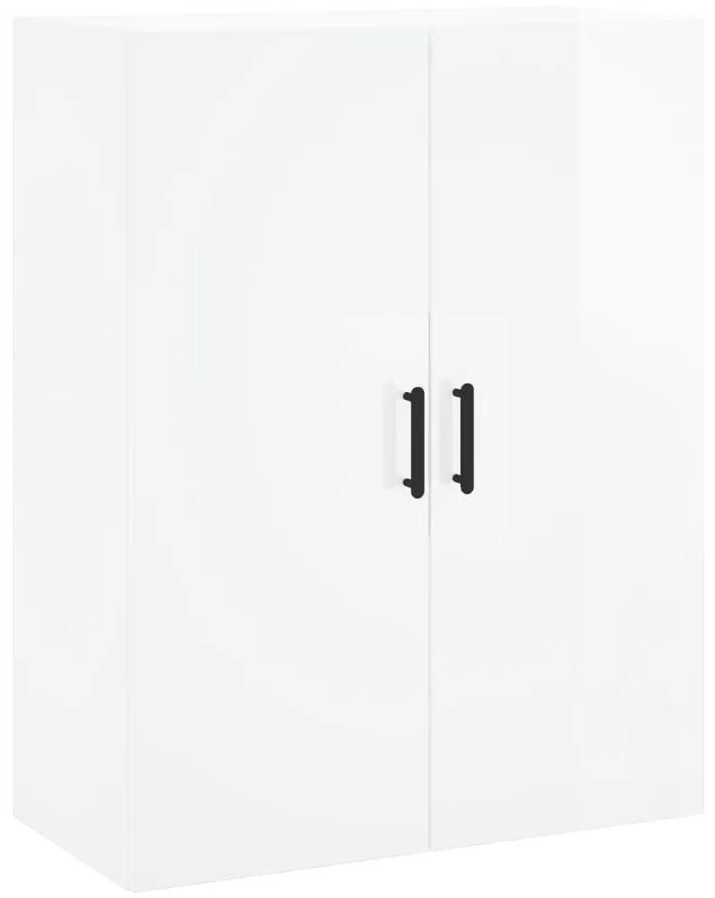 Nástěnné skříňky 2 ks bílé s vysokým leskem 69,5 x 34 x 90 cm,  3195629
