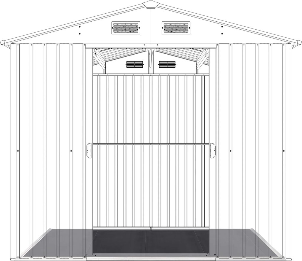 Podlaha BBFL-ZDB4 pro zahradní domek BestBerg ZDB-4 / 147 x 218 cm / černá