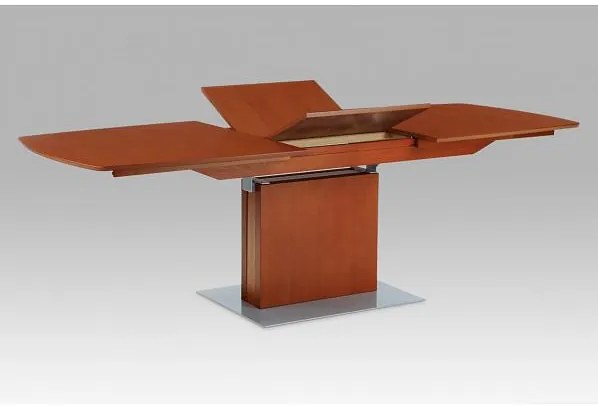 Artium  Jídelní stůl rozkládací 180+60x100x74 cm, barva třešeň