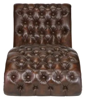 furniture-nabytek.cz - Masivní pohovka Chesterfield Bedford, pravá kůže, hnědá