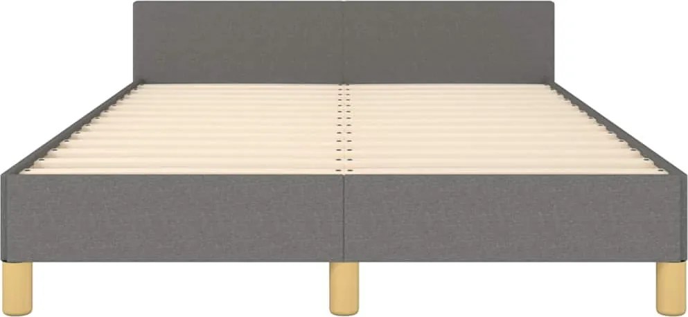 Rám postele bez matrace tmavě šedá 120 x 200 cm textil 3125042