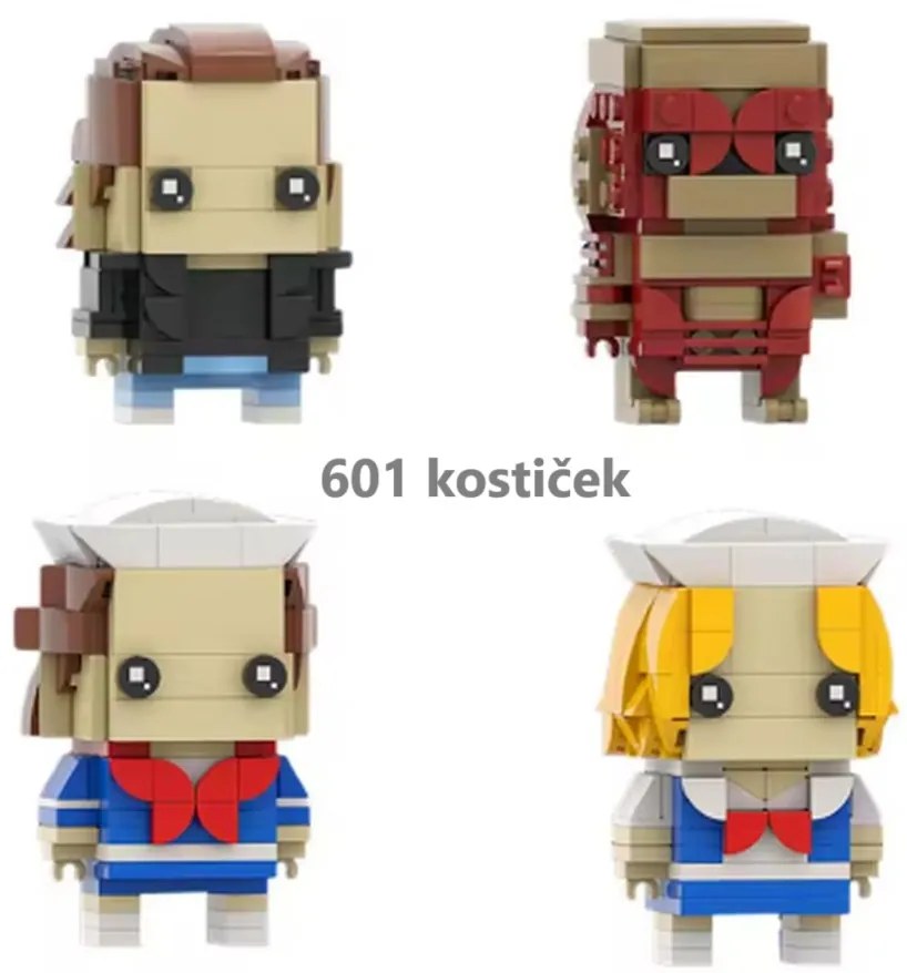 Stavebnice Stranger Things - postavičky (14 variant) Varianta: 601 kostiček