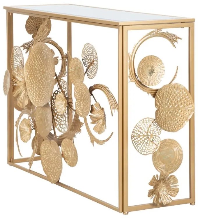 Designová konzole Lauwdina 114 cm zlatá