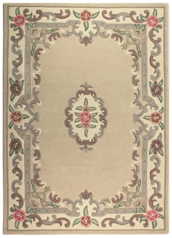 Hnědý vlněný koberec 150x240 cm Aubusson – Flair Rugs