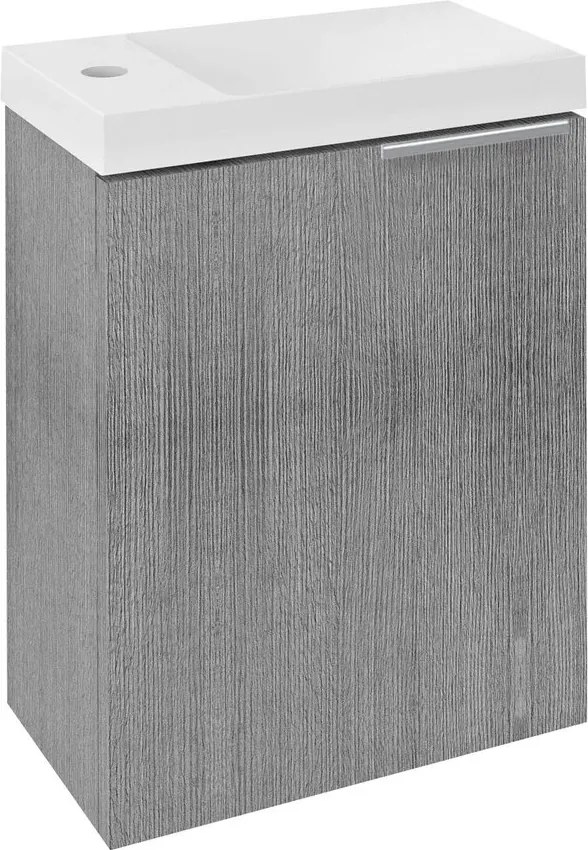 Sapho Sapho, LATUS X umyvadlová skříňka 39,4x50x22cm, dub stříbrný (LT112), LT110-1111