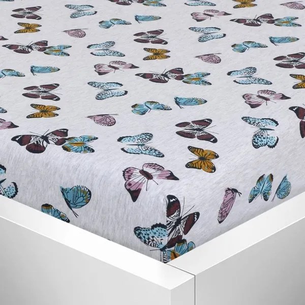 Bellatex dětské prostěradlo jersey s elastanem Motýlek rozměr 60x120 cm