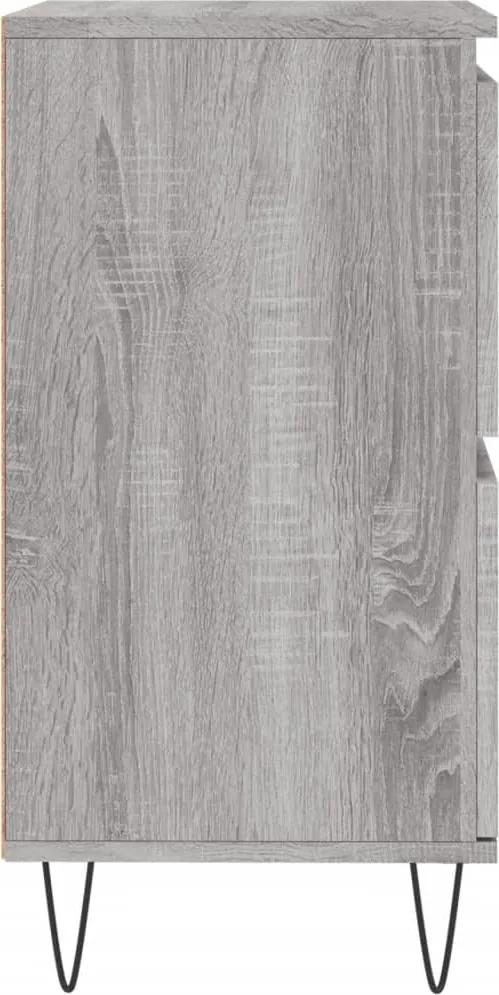 vidaXL Příborník 60 x 35 x 70 cm kompozitní dřevo [831218] Barva: bílá s vysokým leskem