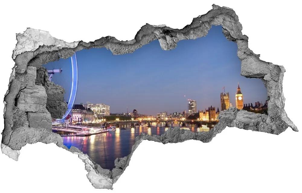 Wallmuralia Fototapeta díra na zeď 3D London Yey Londýn 95x73 cm