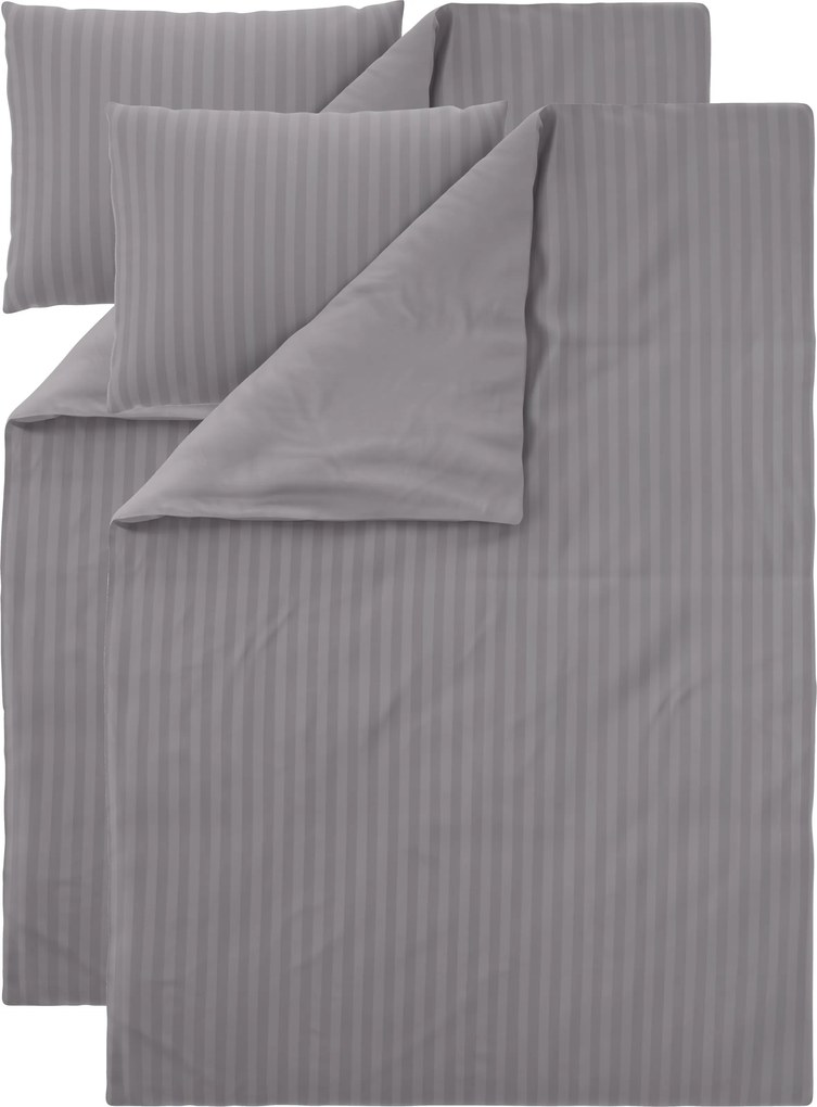 Livarno® Sada ložního povlečení z bambusové viskózy, 140 x 200 cm, 70 x 90 cm, 2dílná, šedá