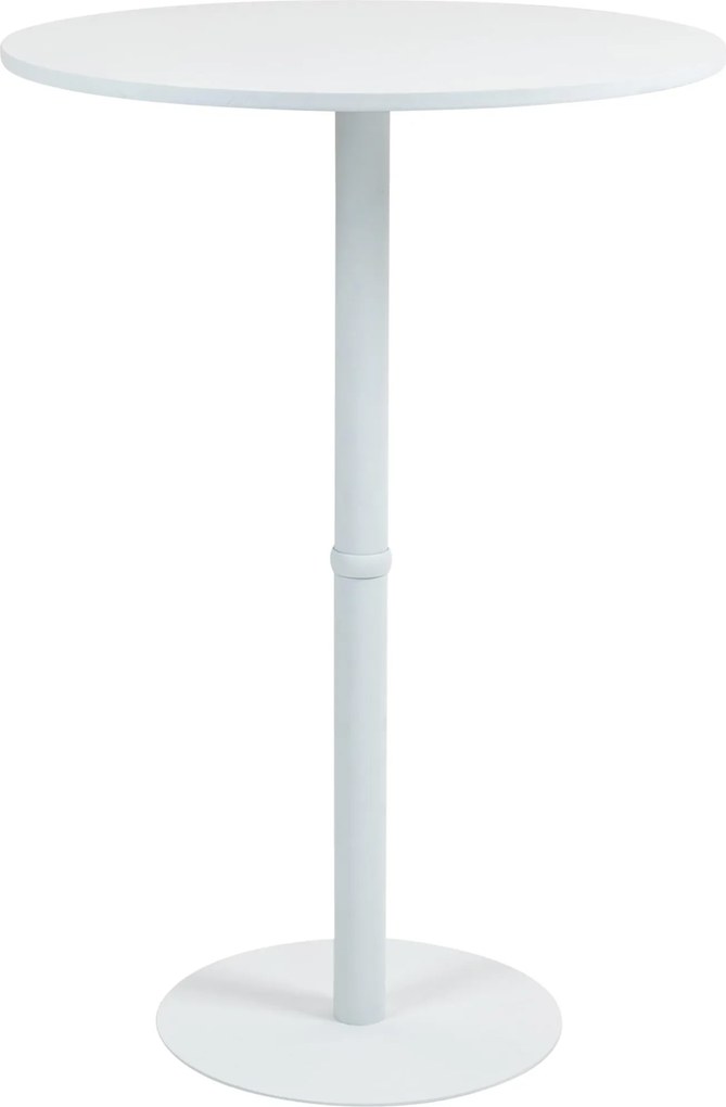 Barový stůl Hereford 75 cm - bílá/bílá