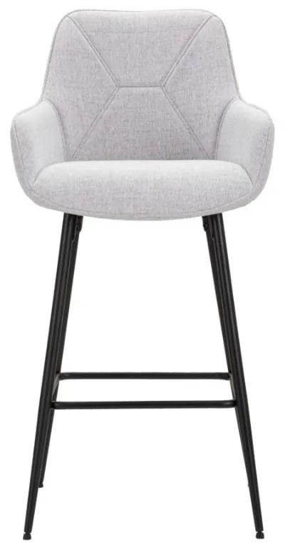Designová barová židle Elchanan šedá - skladem