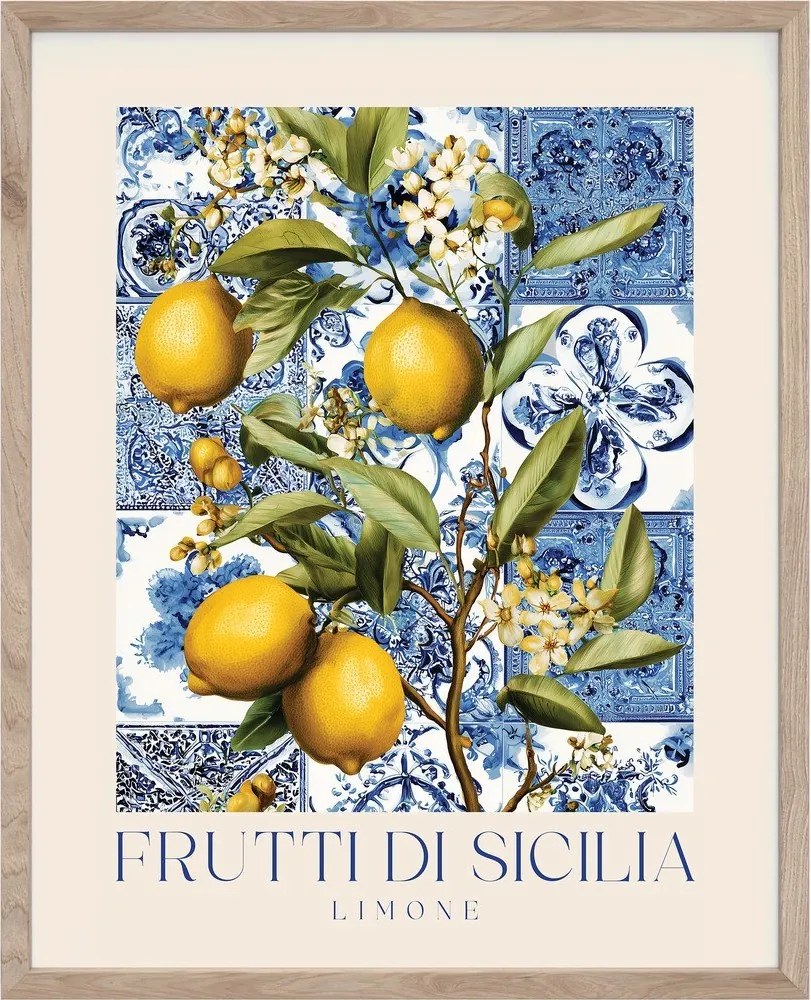 Tištěný obraz s rámem 40x50 cm Sicilia – Styler