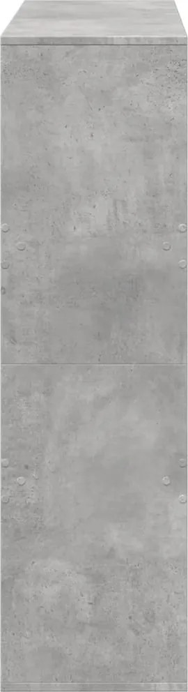 Dělicí stěna betonově šedá 100 x 33 x 115 cm kompozitní dřevo 3309549
