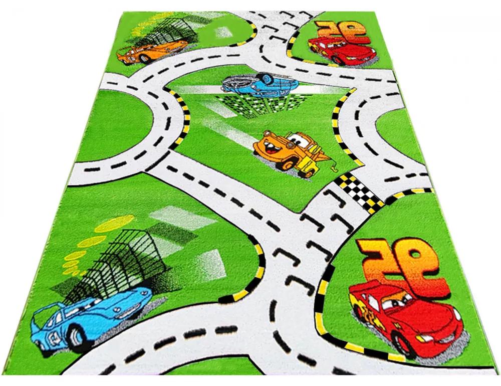 Dětský kusový koberec Cestičky zelený 2, Velikosti 240x330cm