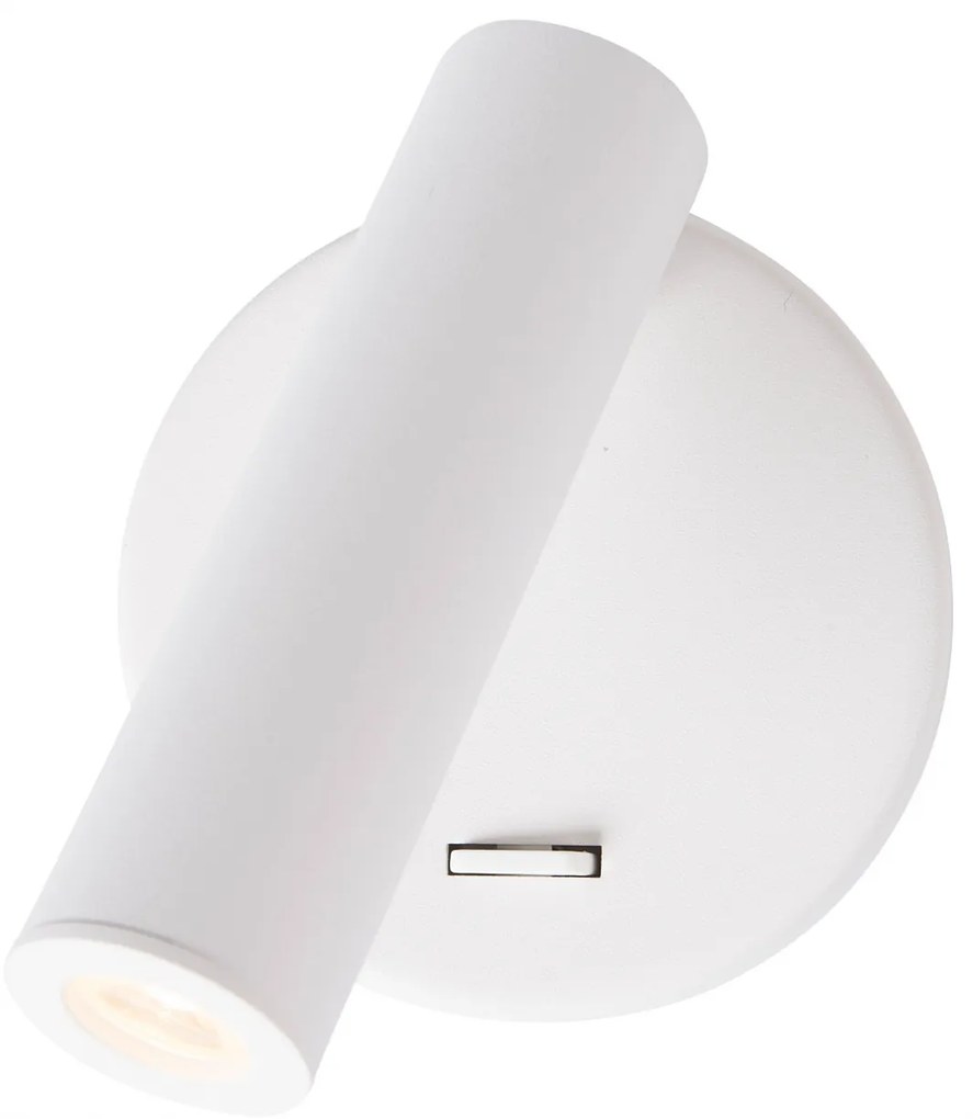 Moderní nástěnná LED lampička Laredo s nastavitelným spotem (3 W LED, bílá) NV 8140521