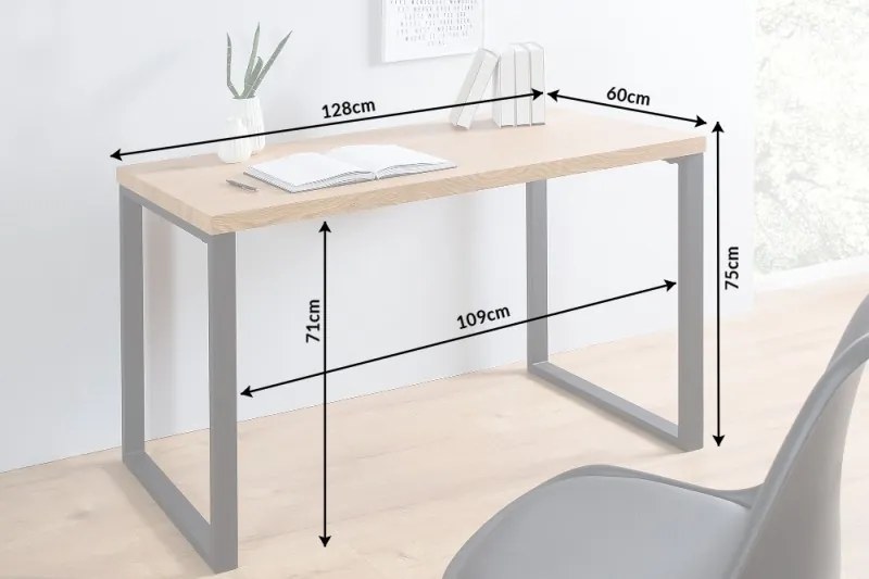 Stůl dubový stůl 120cm černý dub / 38428