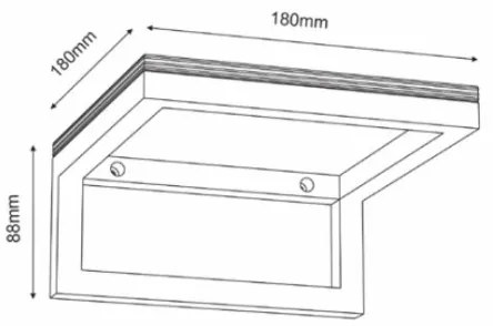 Nástěnná police 9x18 cm
