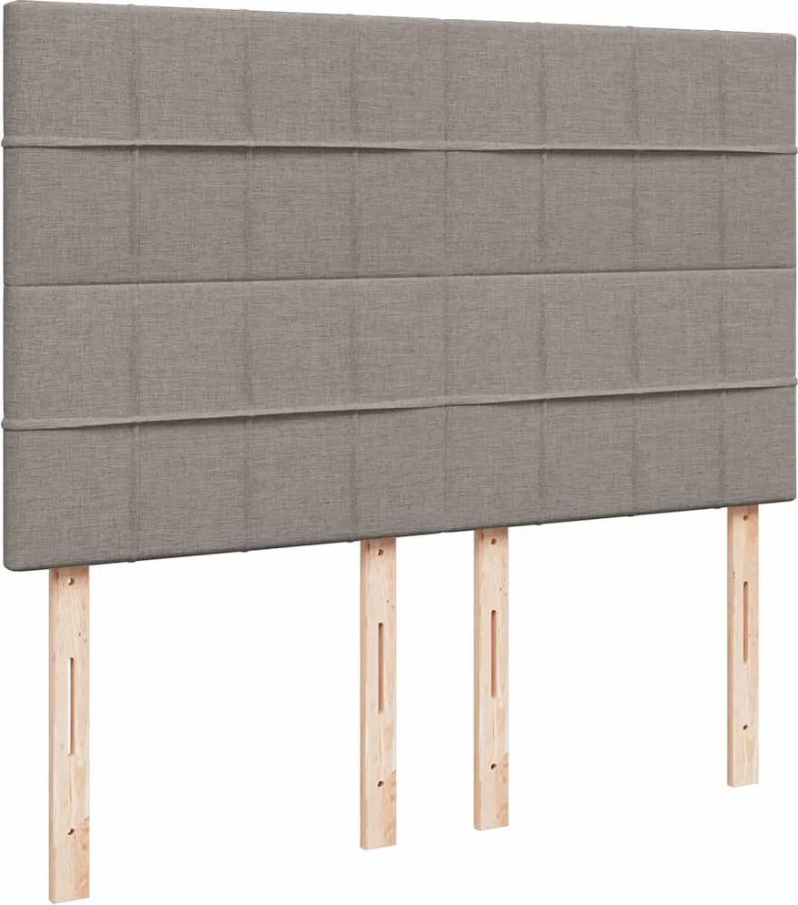 Box spring postel s matrací taupe 140x200 cm textil 3292083