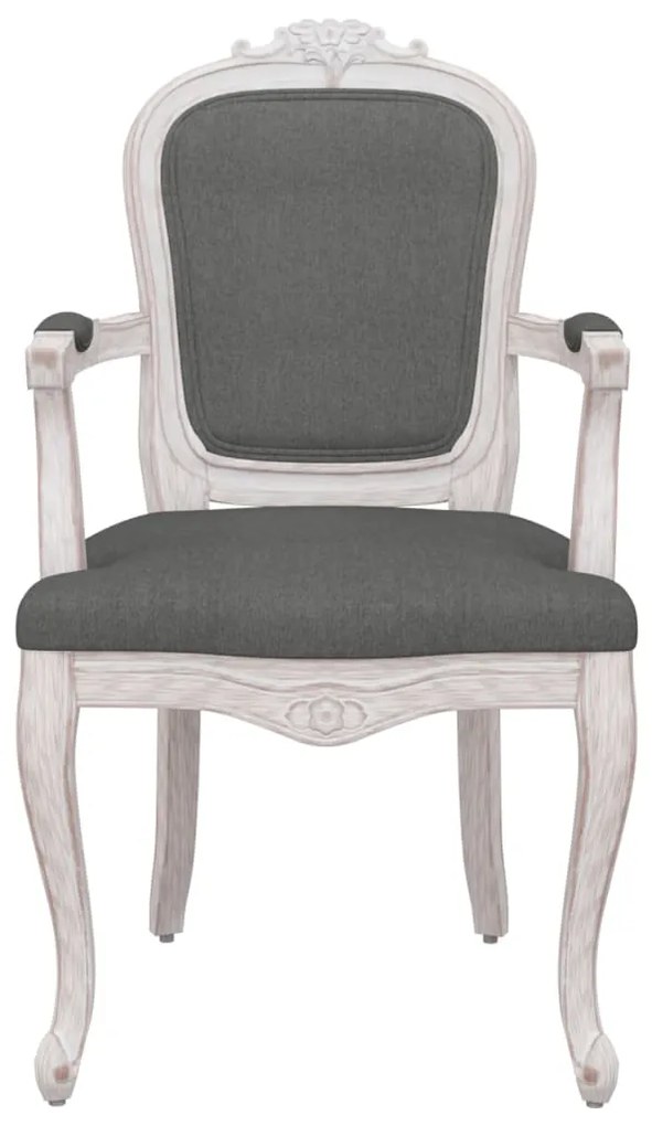 Jídelní židle 2 ks tmavě šedé 62 x 59,5 x 100,5 cm textil - Default Title