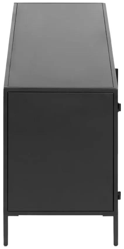 Černý kovový TV stolek LaForma Shantay 150x50 cm