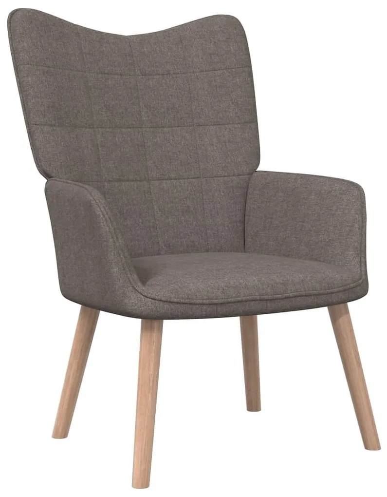 327928 vidaXL Relaxační židle taupe textil