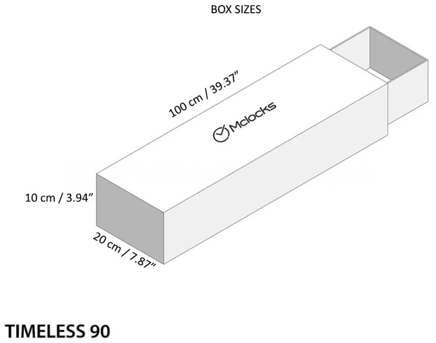 Designové nástěnné hodiny TM906 Timeless 90cm