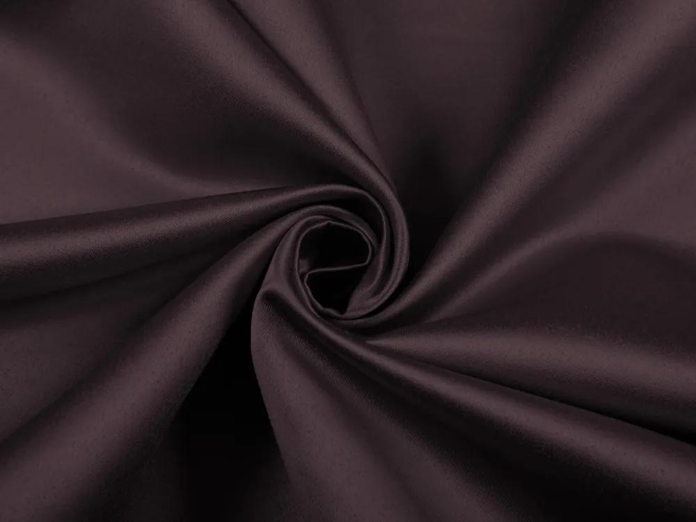 Biante Saténový obdélníkový ubrus polyesterový Satén LUX-019 Čokoládově hnědý 120x140 cm
