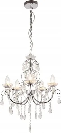Koupelnová lampa Tabitha 61384 Endon crystals glamour IP44 chrom